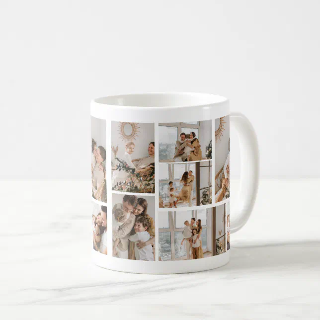 Create Your Own 7 Photo Collage Coffee Mug | Zazzle
