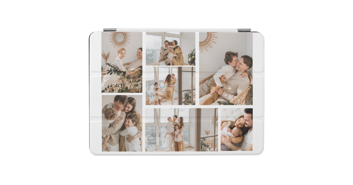 Create Your Own 7 Photo Collage iPad Air Cover | Zazzle