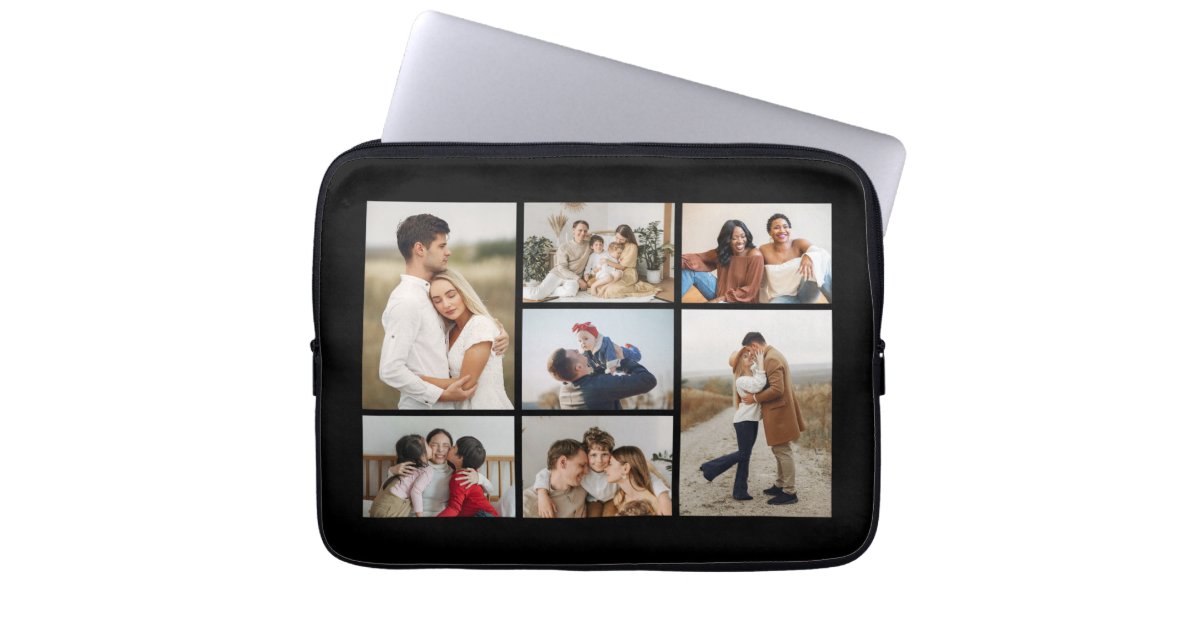 Create Your Own 7 Photo Collage Laptop Sleeve | Zazzle
