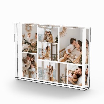 Create Your Own 7 Photo Collage Photo Block | Zazzle