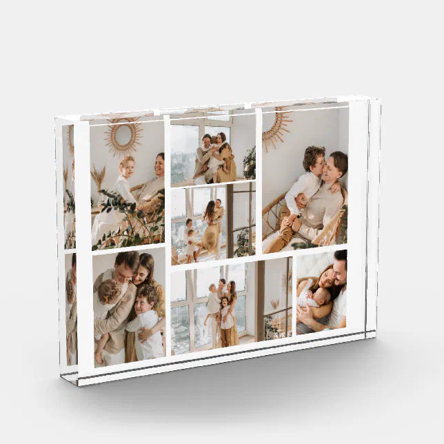 Create Your Own 7 Photo Collage Photo Block | Zazzle