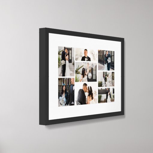 Create Your Own 8 Photo Collage Framed Art | Zazzle
