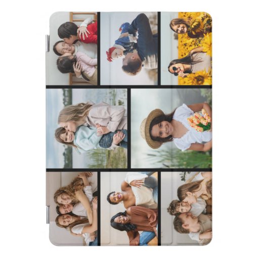 Create Your Own 8 Photo Collage iPad Pro Cover | Zazzle