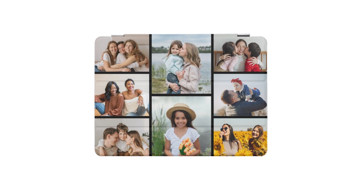 Create Your Own 8 Photo Collage iPad Pro Cover | Zazzle