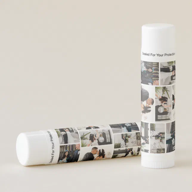 Create Your Own 8 Photo Collage Lip Balm | Zazzle