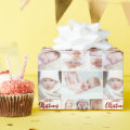 Create Your Own 8 Photo Custom Greeting and Color Wrapping Paper | Zazzle