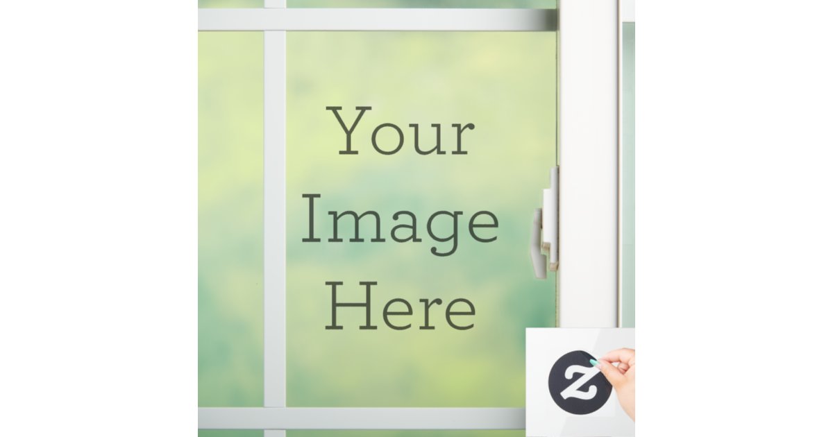 Create Your Own 8" x 11" Custom Cut Window Cling | Zazzle