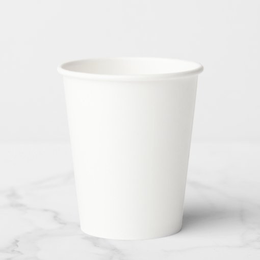 Create Your Own 8oz Paper Cup With No Lid | Zazzle
