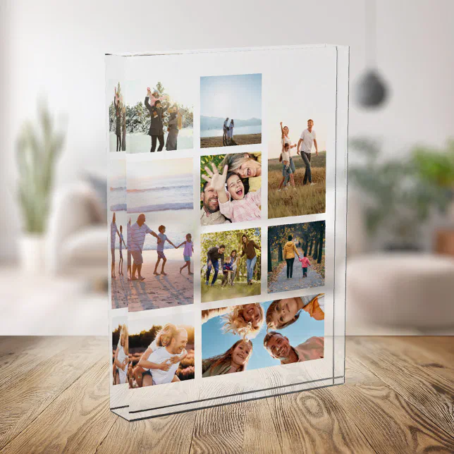 Create Your Own 9 Photo Collage Photo Block | Zazzle