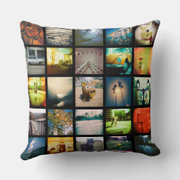 Create your own a unique and original instagram throw pillow | Zazzle