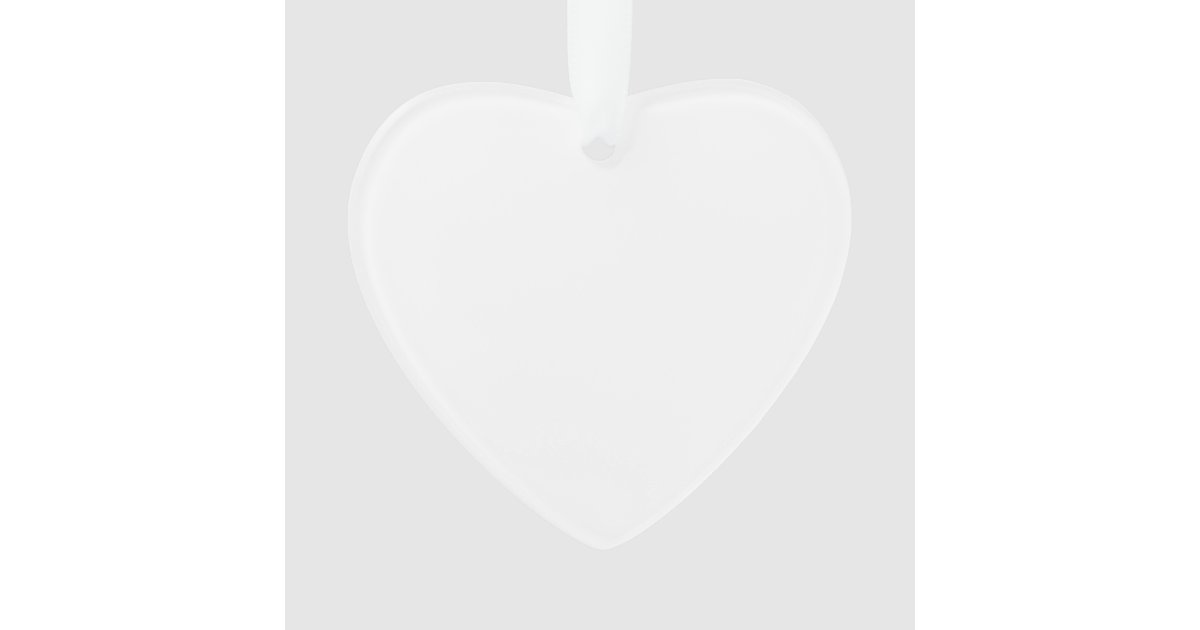 Create Your Own Acrylic Heart-Shaped Ornament | Zazzle