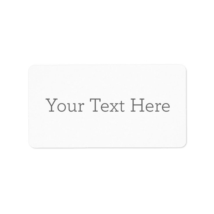 Create Your Own Address Label | Zazzle