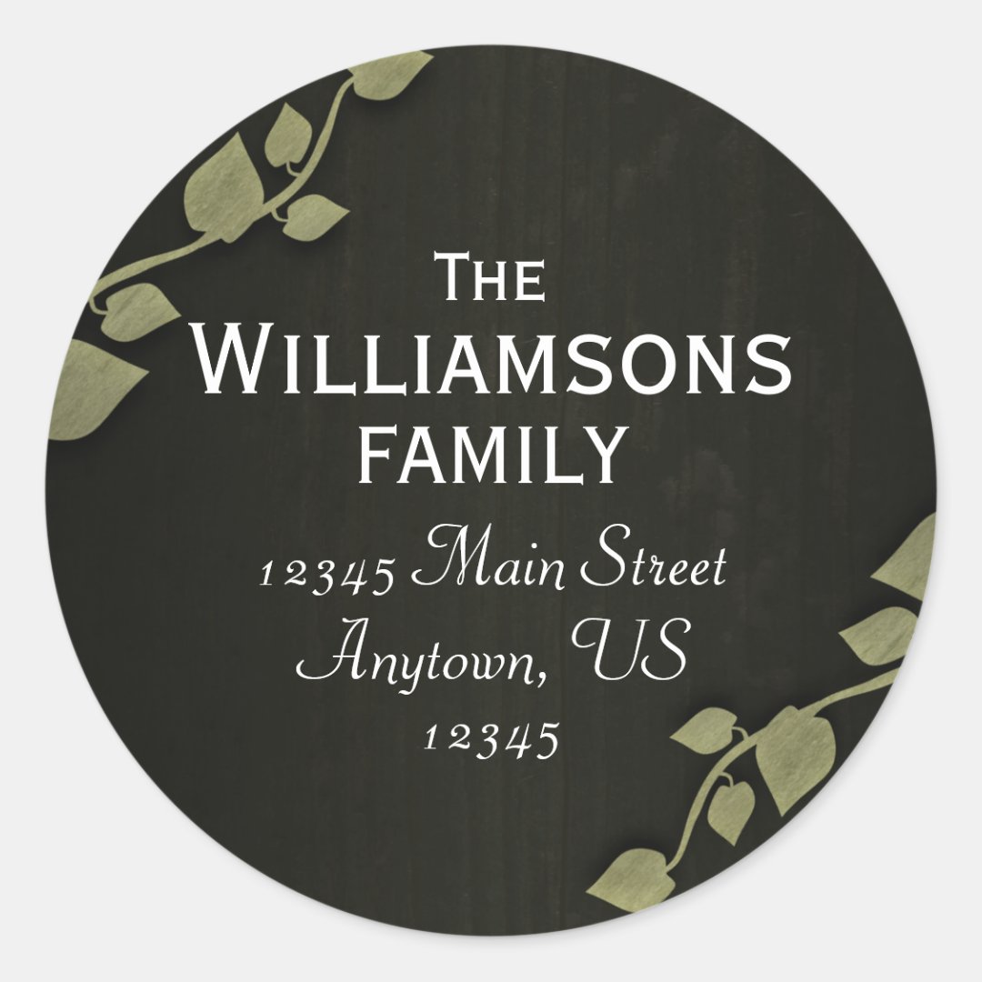 Create Your Own Address Label (old wood and ivy) | Zazzle