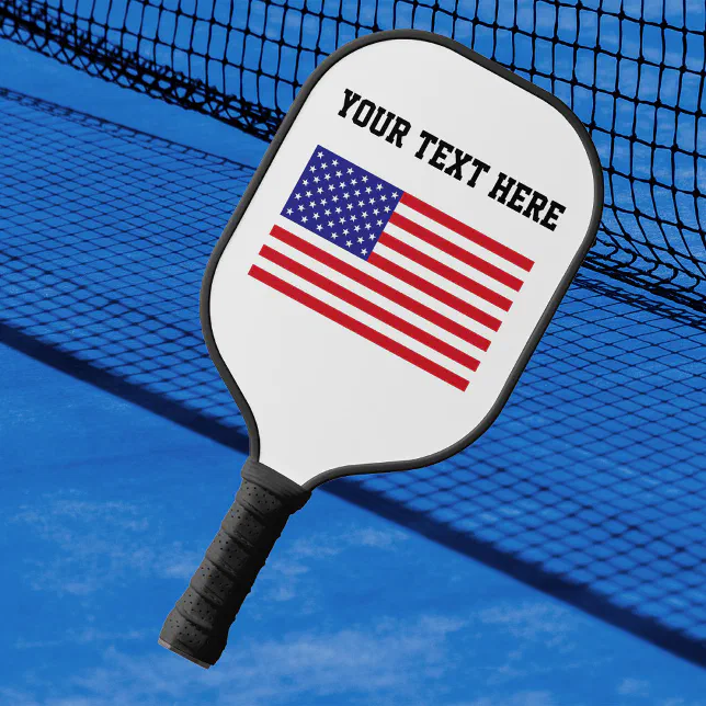 Create your own American Flag Pickleball Paddle | Zazzle
