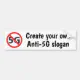 Create your own anti-5G bumper sticker | Zazzle
