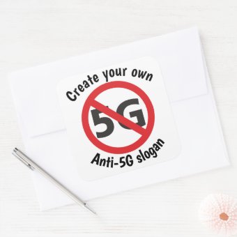 Create your own anti-5G sticker | Zazzle