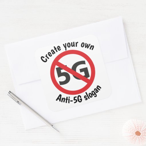 Create your own anti-5G sticker | Zazzle