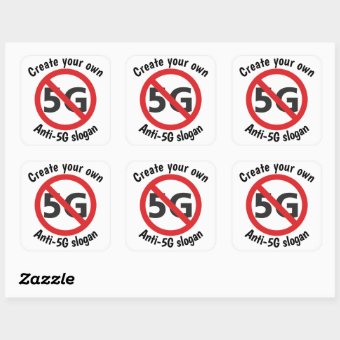Create your own anti-5G sticker | Zazzle