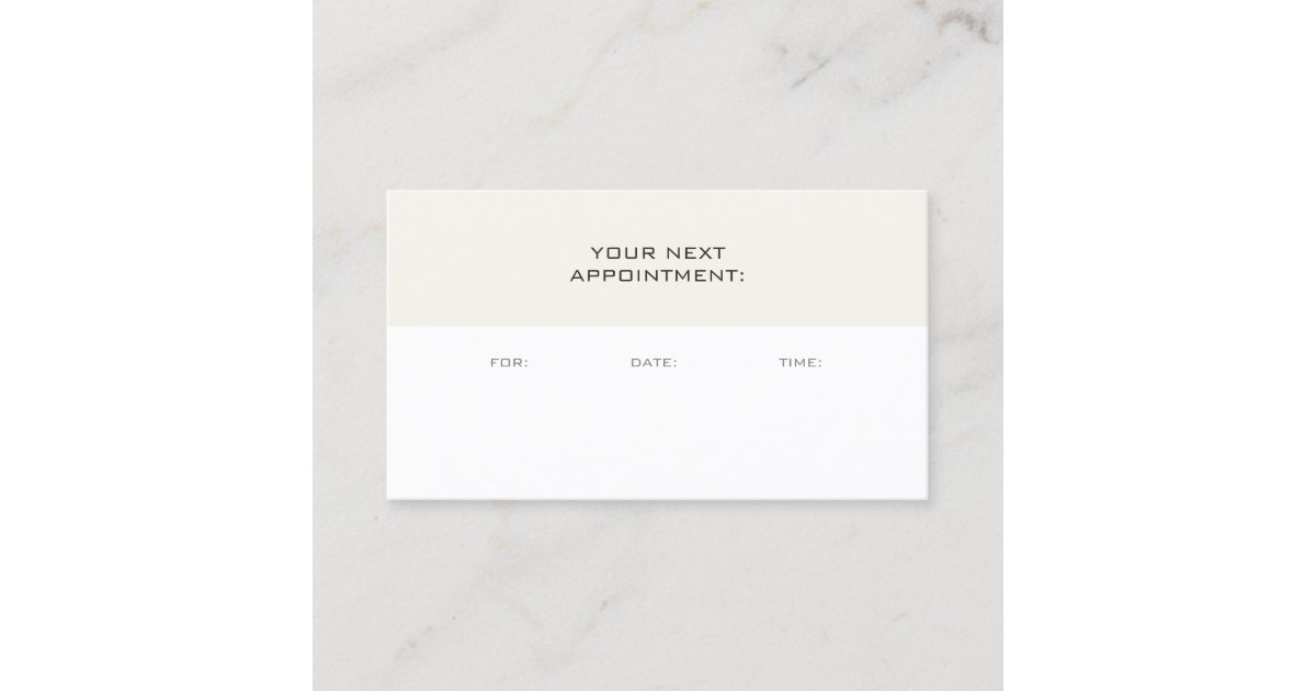 Create Your Own Appointment Reminder Stylish Plain | Zazzle