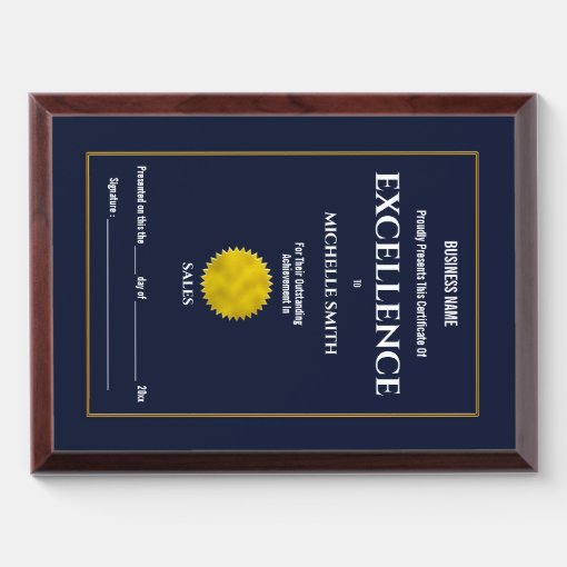 Create your own award certificate | Blue or DIY | Zazzle