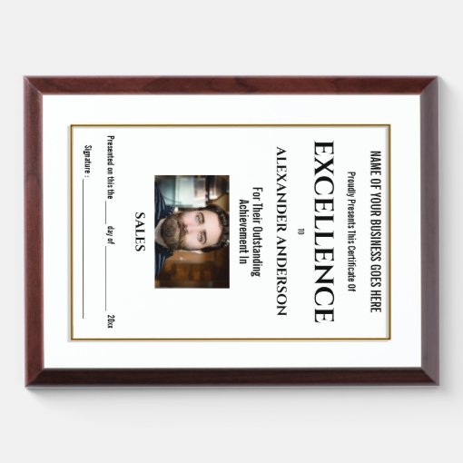 Create your own award certificate DIY Photo logo | Zazzle