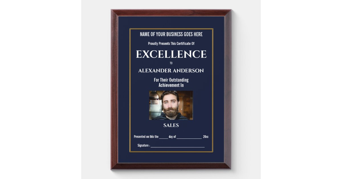 Create your own award certificate | Photo or logo | Zazzle
