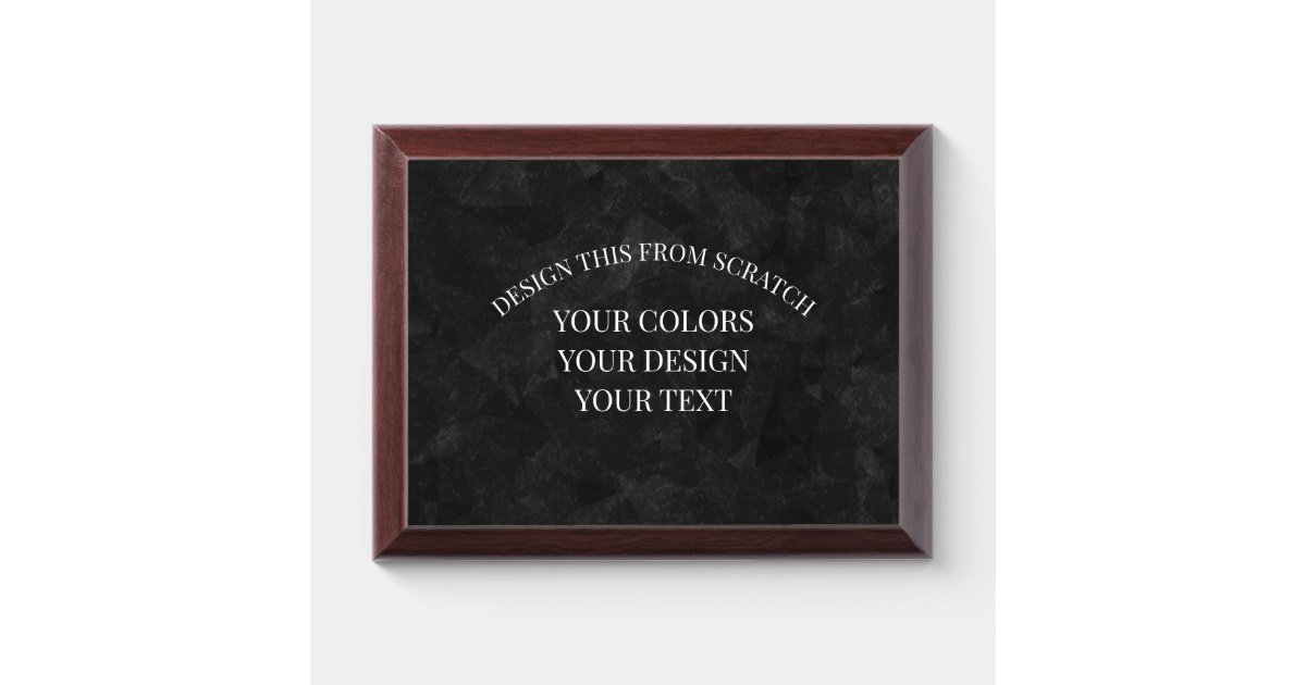 Create Your Own Award Plaque | Zazzle