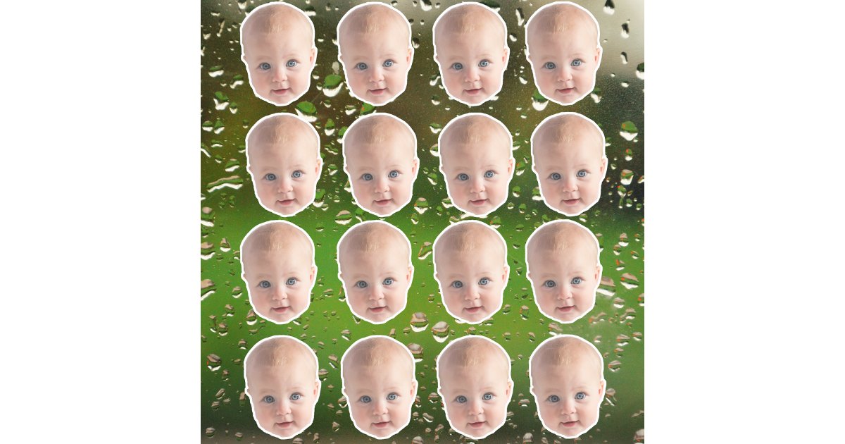 Create Your Own Baby Face Sticker | Zazzle