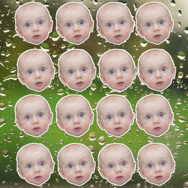 Create Your Own Baby Face Sticker | Zazzle
