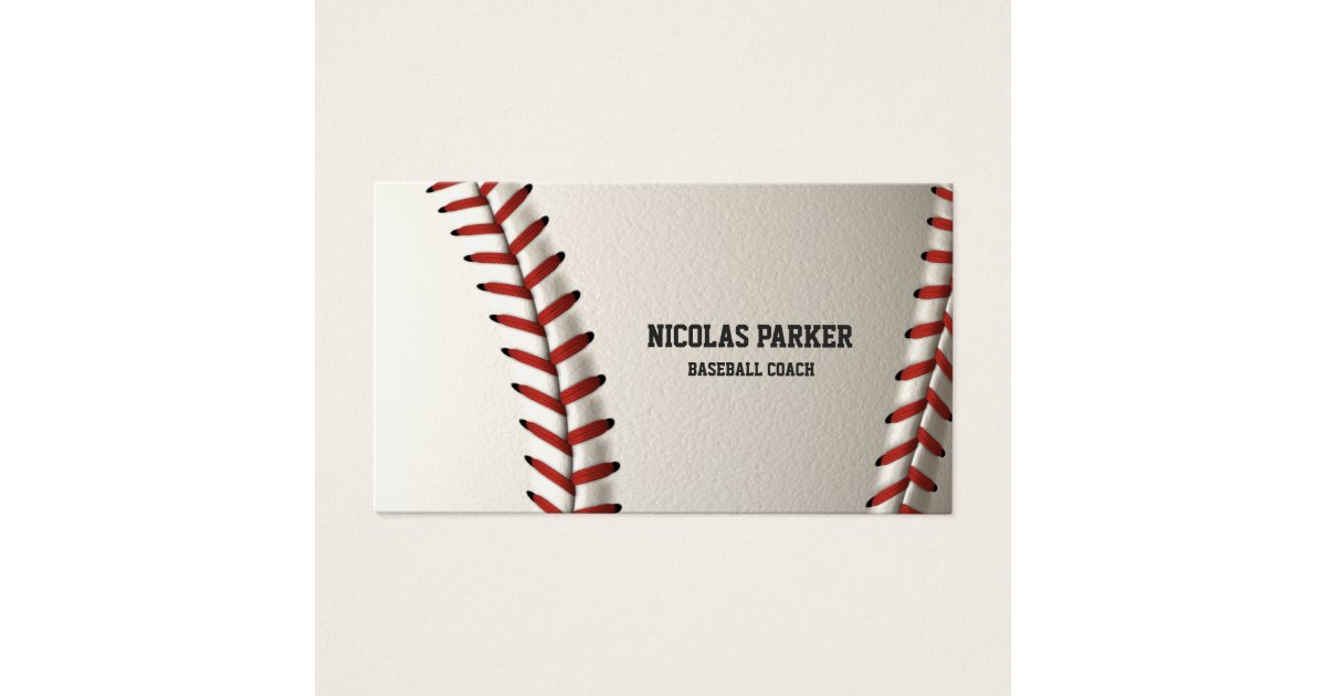 Create Your Own Baseball Business Card | Zazzle.com