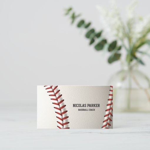 Create Your Own Baseball Business Card | Zazzle