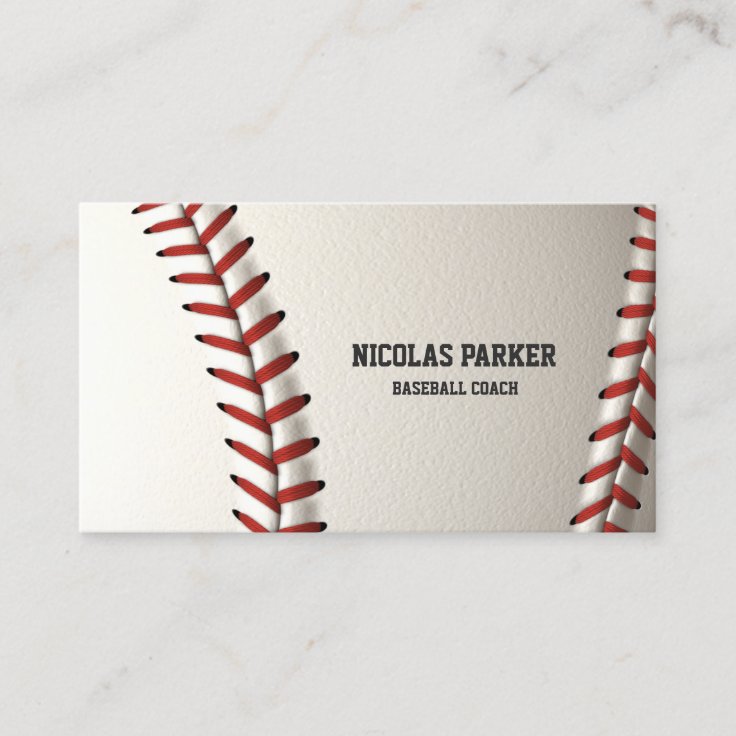Create Your Own Baseball Business Card | Zazzle