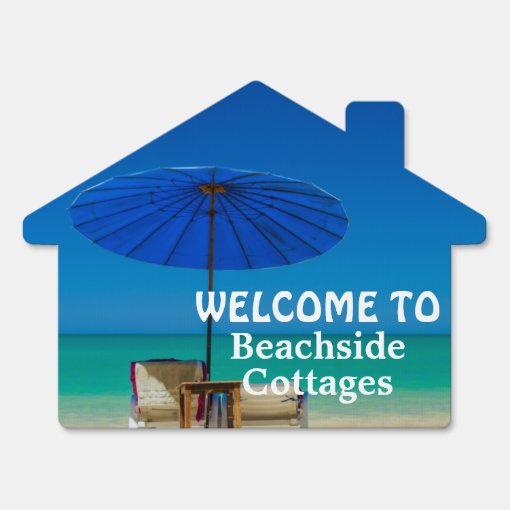 Create Your Own Beach Vacation Rental Welcome Sign | Zazzle