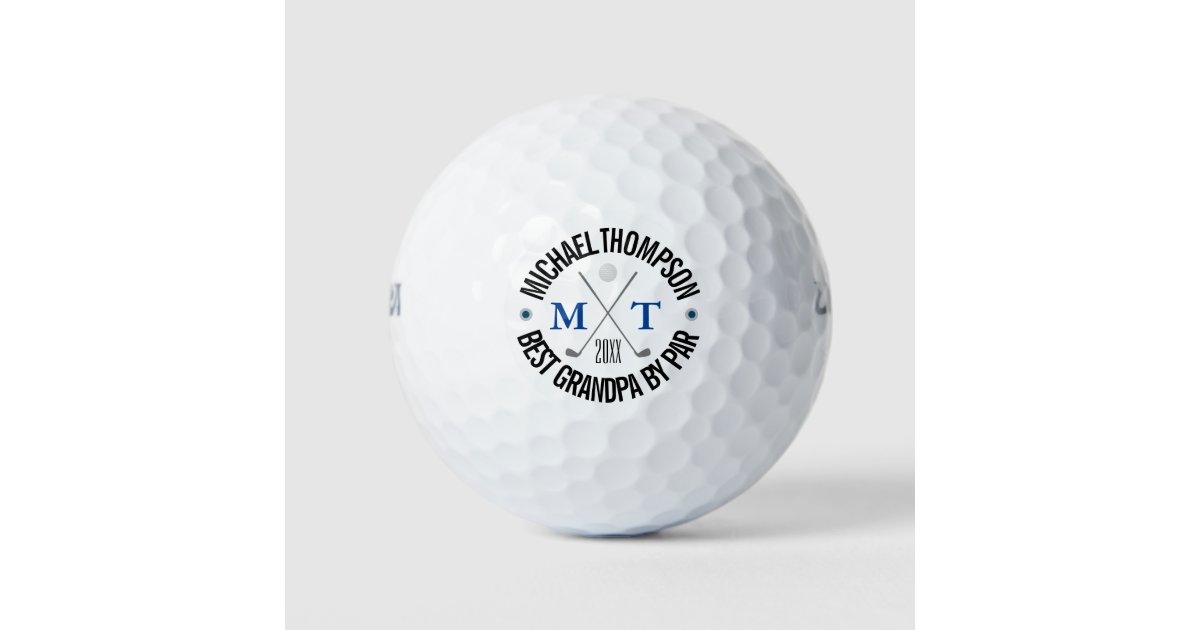 Create Your Own Best Grandpa Monogram Golf Balls | Zazzle