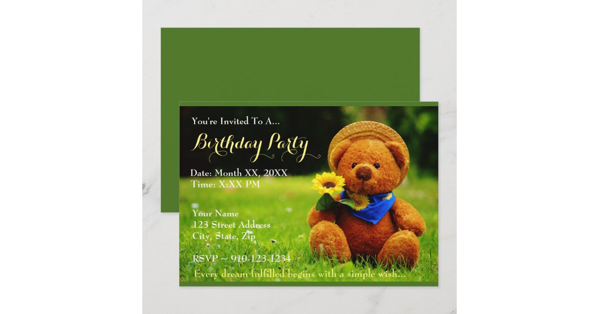 Create Your Own Birthday Party Invitation | Zazzle
