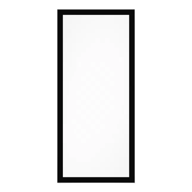 Create Your Own Black Border Rack Card | Zazzle