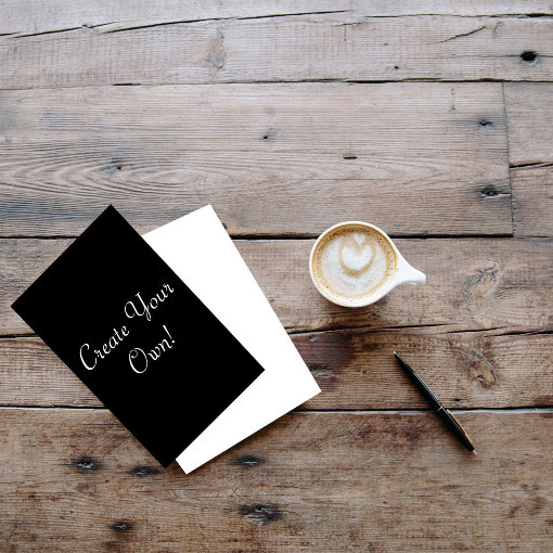 Create Your Own Black Card | Zazzle