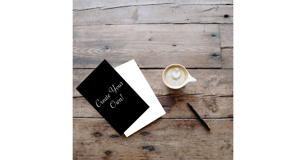Create Your Own Black Card | Zazzle