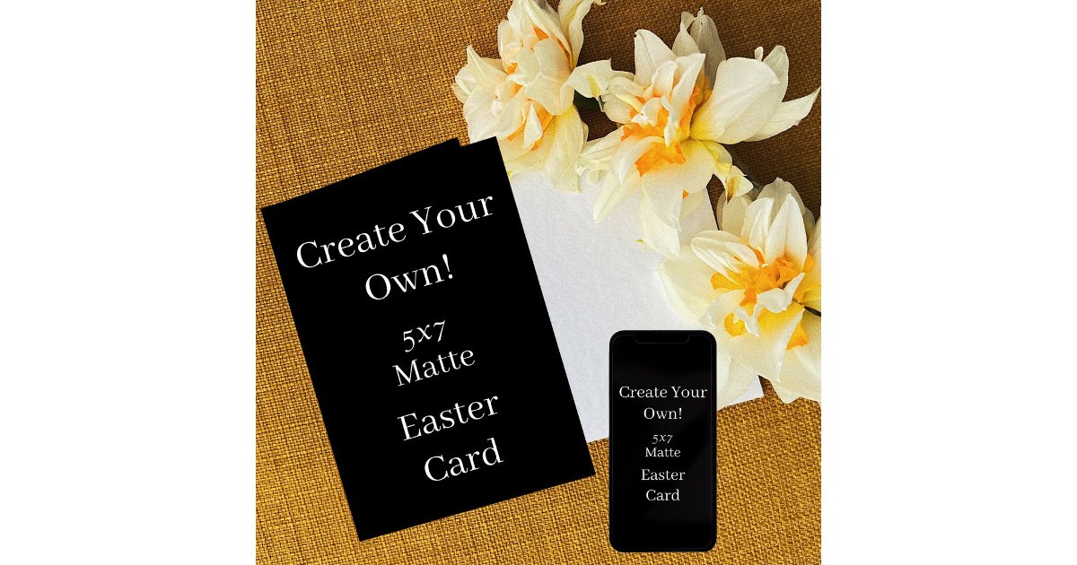 Create Your Own Black Easter Card | Zazzle
