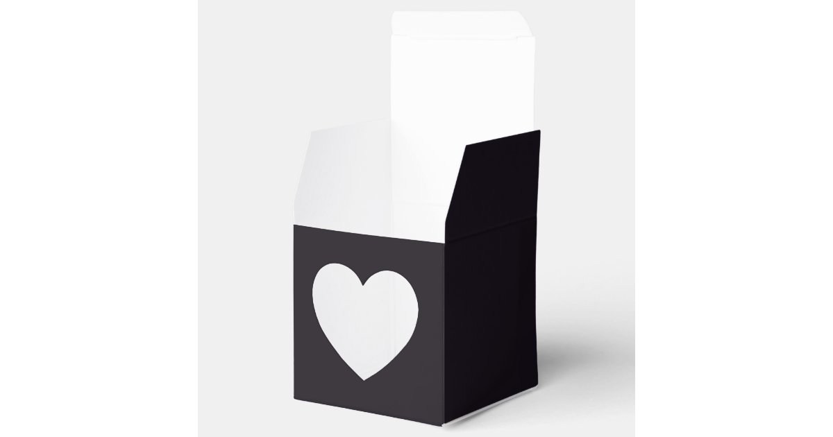 Create Your Own Black Favor Boxes | Zazzle