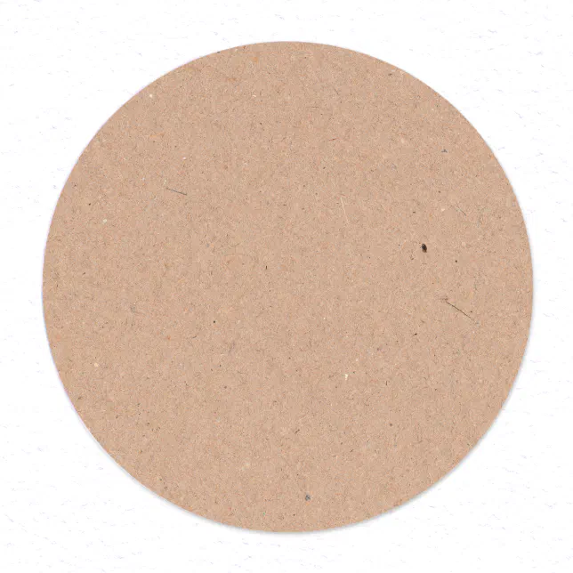 Create Your Own Brown Kraft Paper Print Classic Round Sticker | Zazzle
