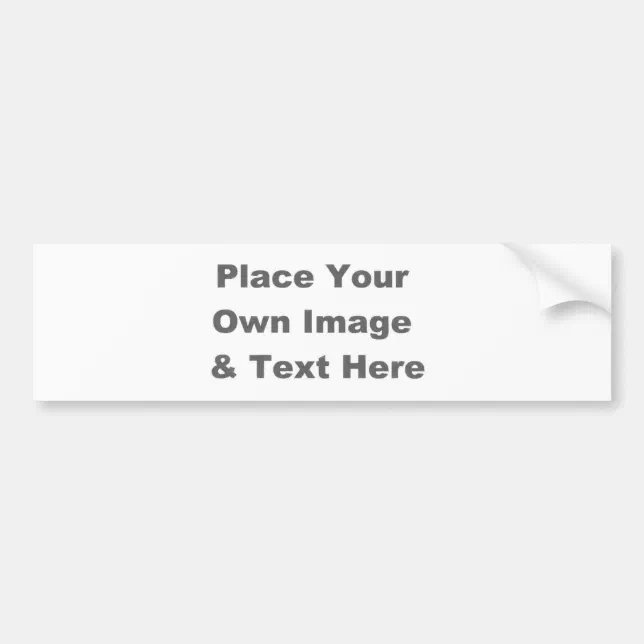 Create Your Own Bumper Sticker | Zazzle