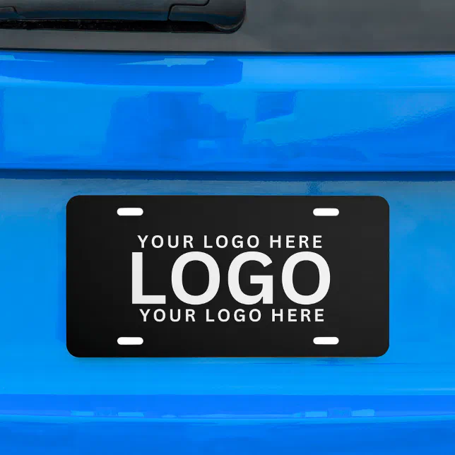 Create Your Own Business Logo Custom License Plate | Zazzle