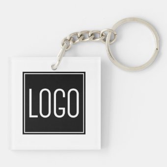 Create Your Own - Business Logo Keychain | Zazzle