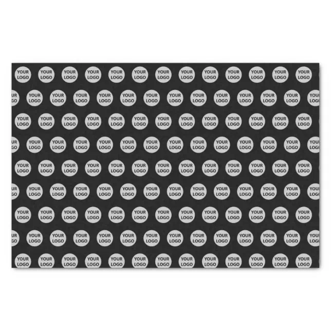 Create Your Own Business Logo Pattern Tissue Paper | Zazzle