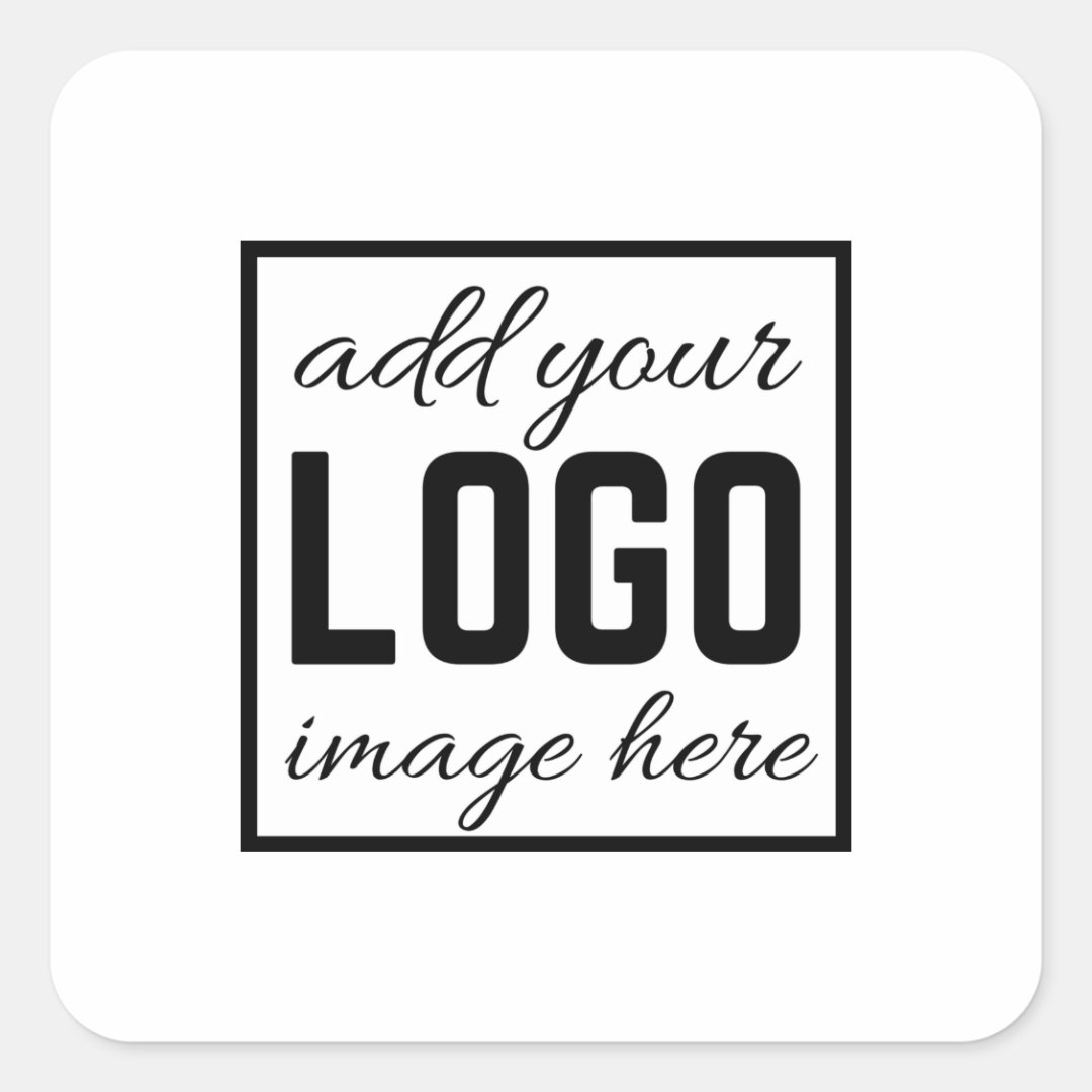 Create Your Own Business Logo Square Sticker | Zazzle