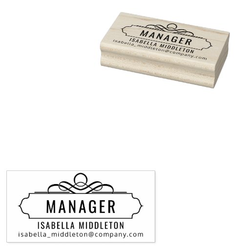 Create Your Own - Business Professional Design Rubber Stamp | Zazzle