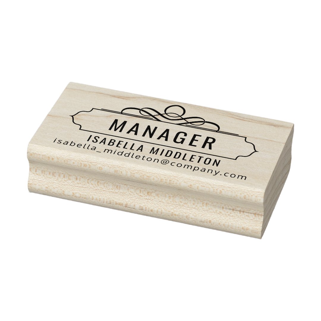 Create Your Own - Business Professional Design Rubber Stamp | Zazzle