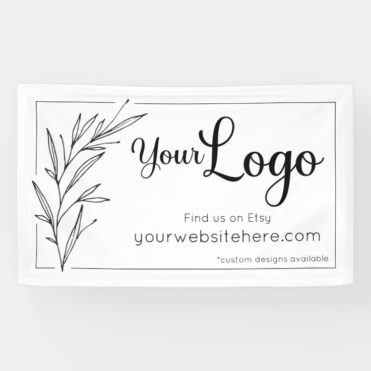 Create Your Own Business Sketch Branch Banner | Zazzle