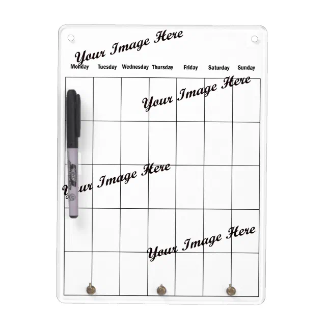 Create Your Own Calendar Dry Erase Board | Zazzle